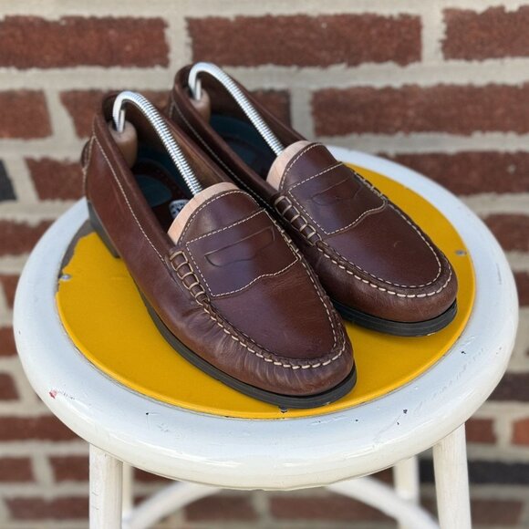 Cherokee | Shoes | Vintage Cherokee Sox Patent Brown Leather Penny ...